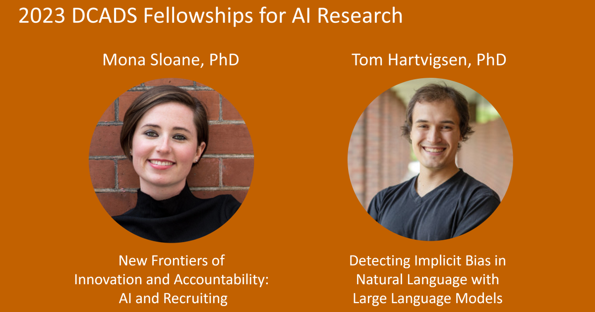 Two Data Science Faculty Members Awarded DCADS Research Fellowships ...
